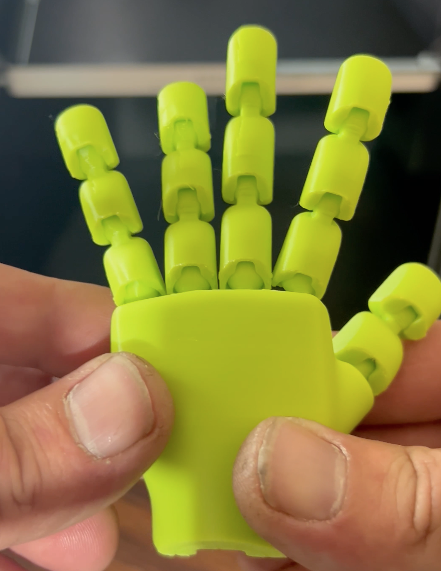 3D Printed Articulated Hand